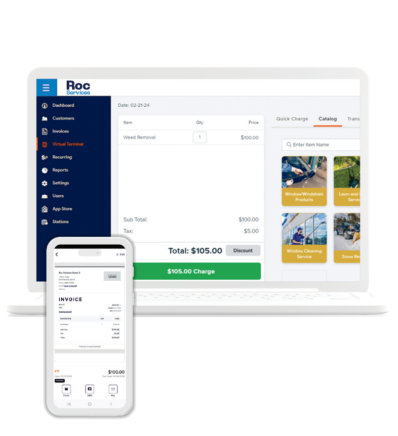 Roc Services - Payroc | Virtual Terminal | Payments Anywhere | Accessible